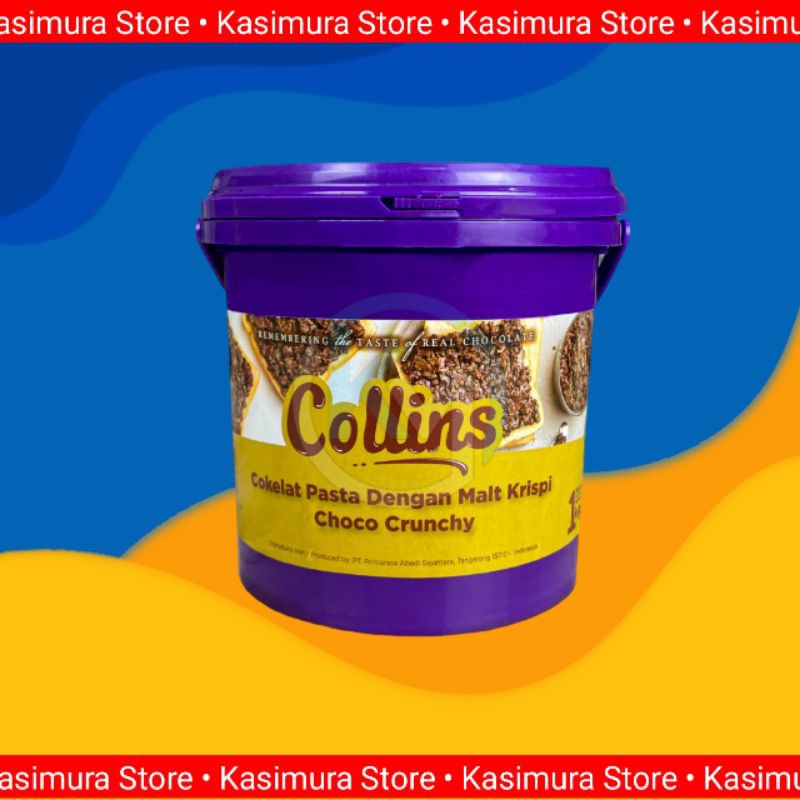 Jual Coklat Collins Cruncy kemasan 1kg Coklat olesan roti dll | Shopee ...