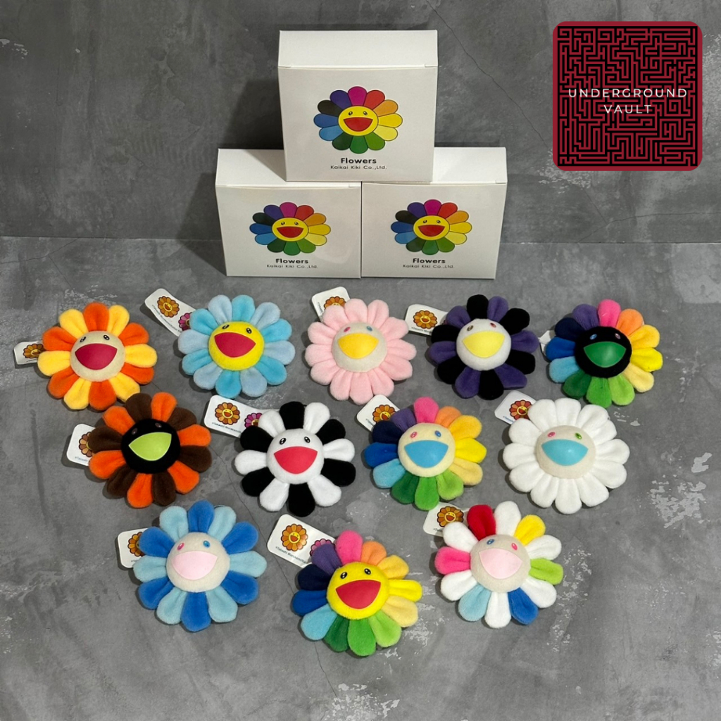 Jual Takashi Murakami Flower Pin Kaikai Kiki Brooch Keychain Pin ...