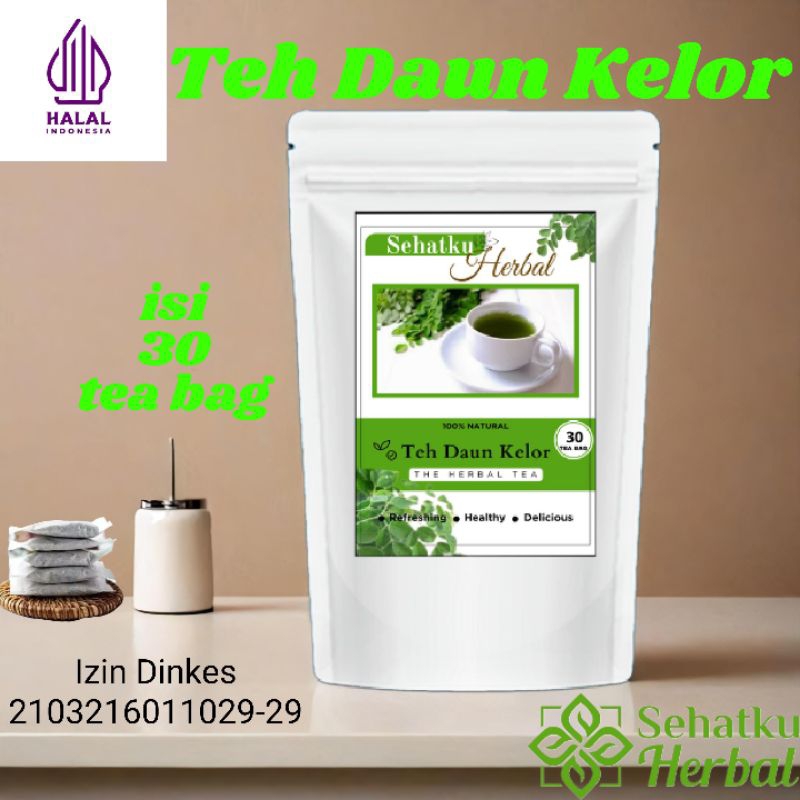 Jual Teh Daun Kelor : Moringa Leaf tea isi 30 tea bag | Shopee Indonesia