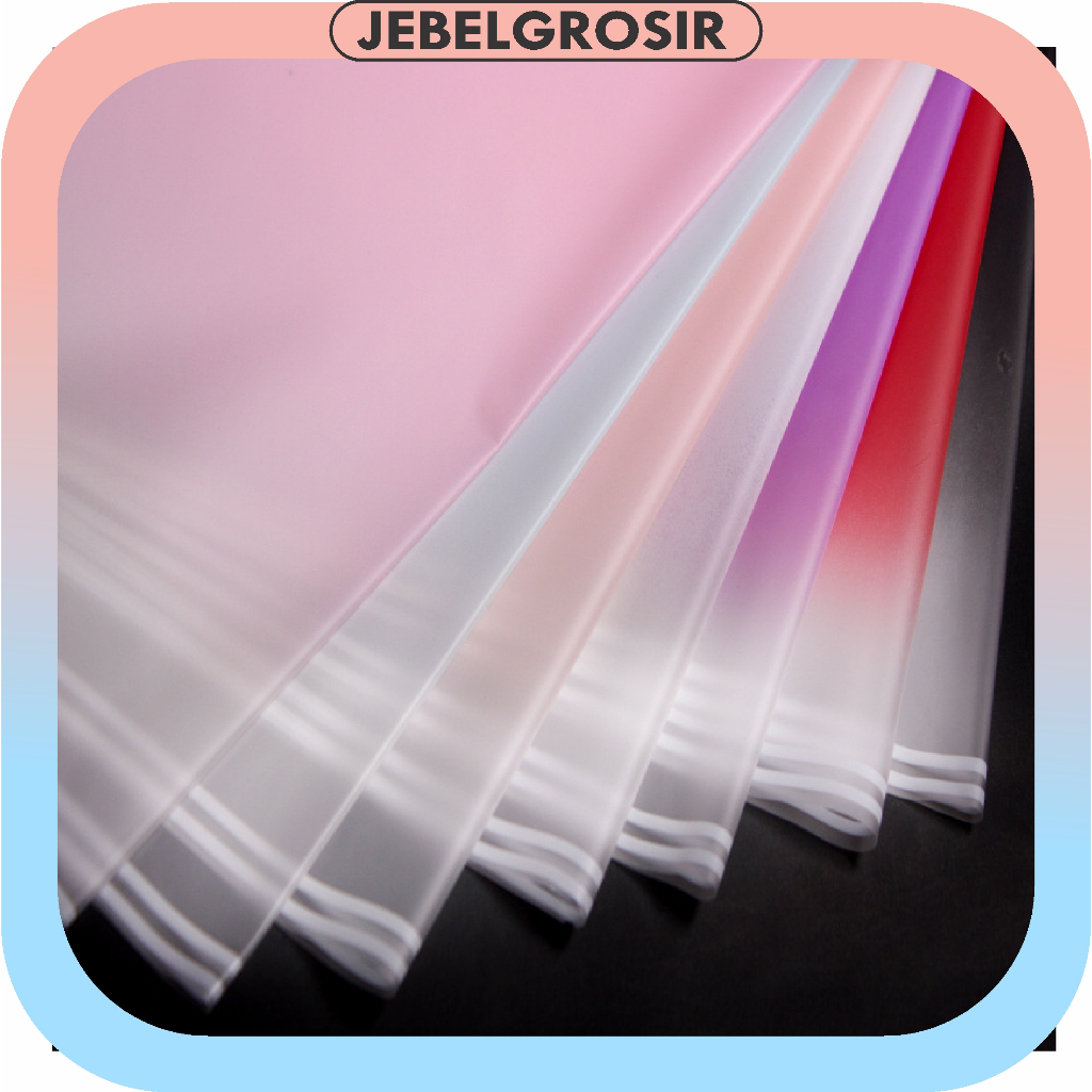 Jual Kertas Buket Bunga Gradasi Cellophane Gradient Matte Double Border ...