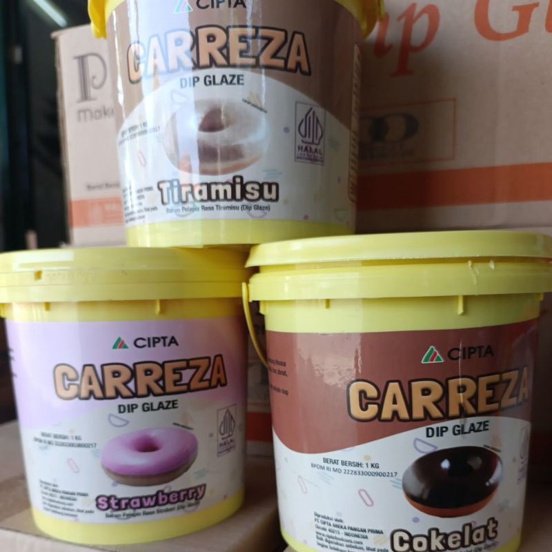 Jual glaze 1kg merk carreza berbagai rasa | Shopee Indonesia