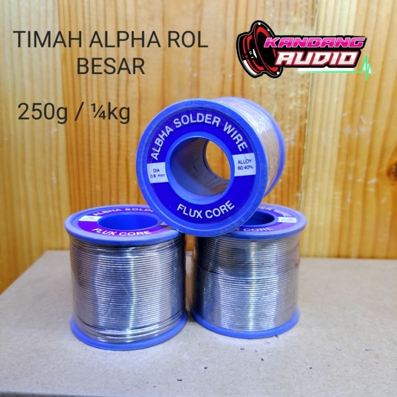 Jual TIMAH SOLDER ALPHA ROL BESAR 250G ¼KG TENOL SOLDER ALPHA 250G ¼KG ...