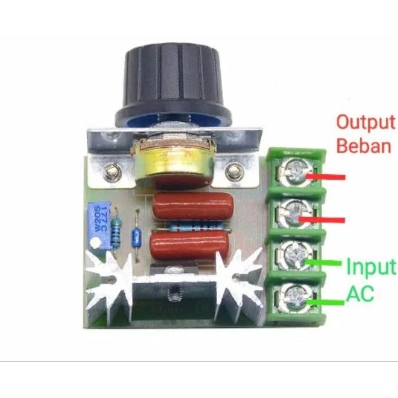 Jual AC Dimmer 2000 watt motor speed controller 220V 2000W | Shopee ...