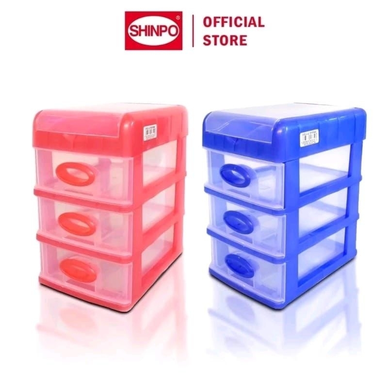 Jual Laci Penyimpanan Felicia Mini Container/Rak Susun Mini Plastik 3 ...
