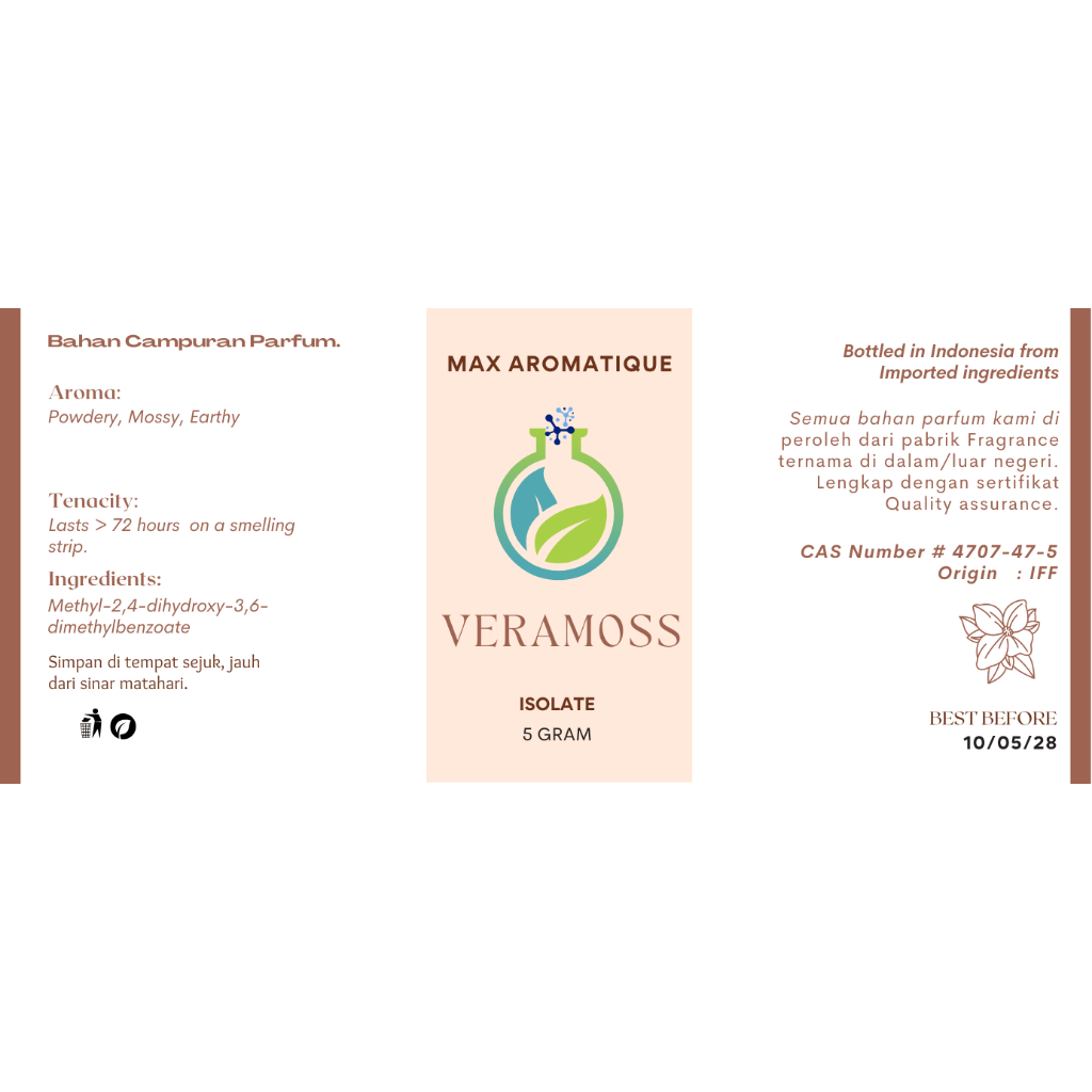 Jual Max Aromatique Veramoss Powder Asli IFF - Evernyl, Methyl Atratate ...