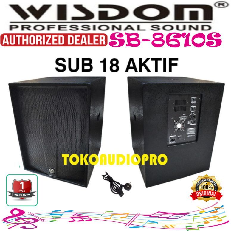 Jual Wisdom SUB18A 18" Subwoofer Aktif Wisdom S-18A Wisdom SB8610 Sub Aktif | Shopee Indonesia