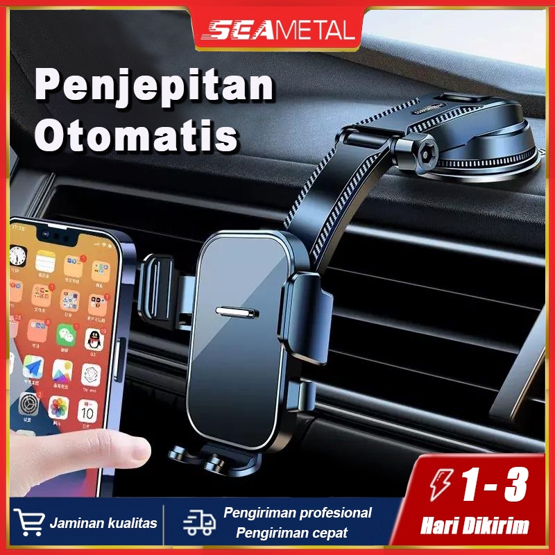 Jual Phone Holder SEAMETAL Holder Dashboard Kaca Mobil 360° Rotation ...