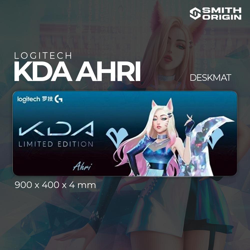 Jual Logitech AHRI KDA Limited Edition Extra Large (XL) Gaming Mouse Pad Deskmat | Shopee Indonesia