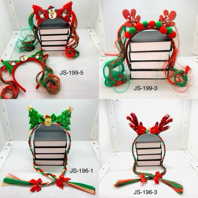 Jual Bando Natal Rambut Kepang/ Bando Christmas Kepang harga/pcs ...