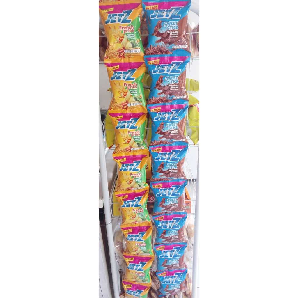 Jual Chiki Rencengan Jetz Sweet Coklat dan Jetz Paprika Satu Renceng ...