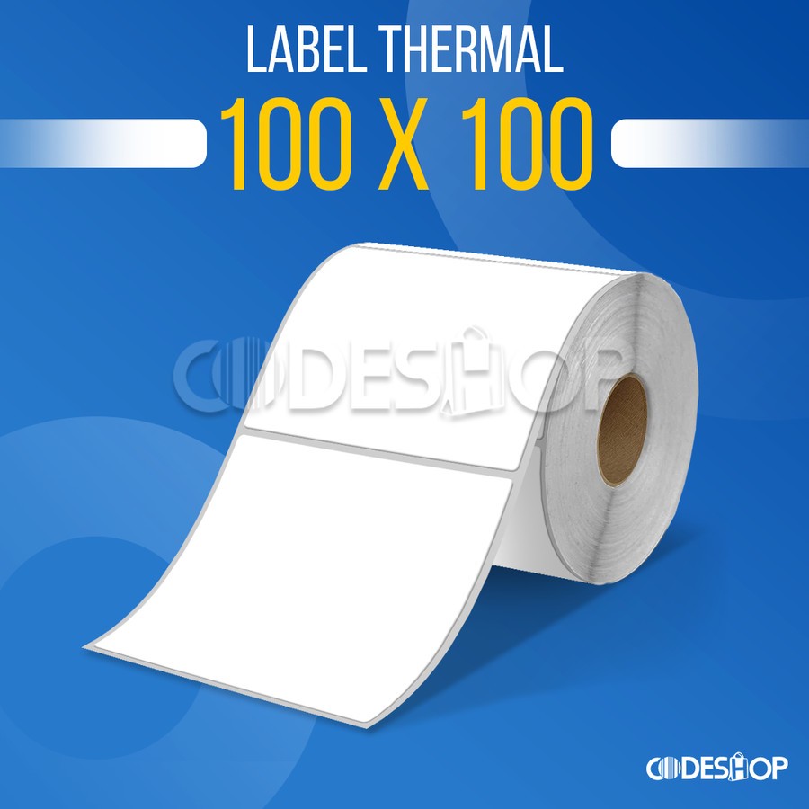 Jual Kertas Label Barcode 100x100 mm Sticker Printer Direct THERMAL 100 ...