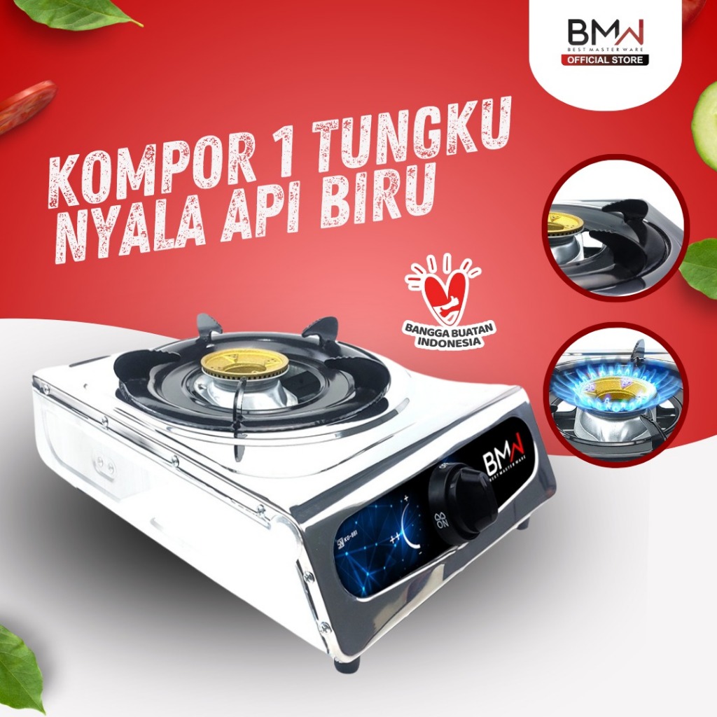 Jual BMW Kitchenware - Kompor Gas 1 Tungku Kompor Api Biru Bahan ...