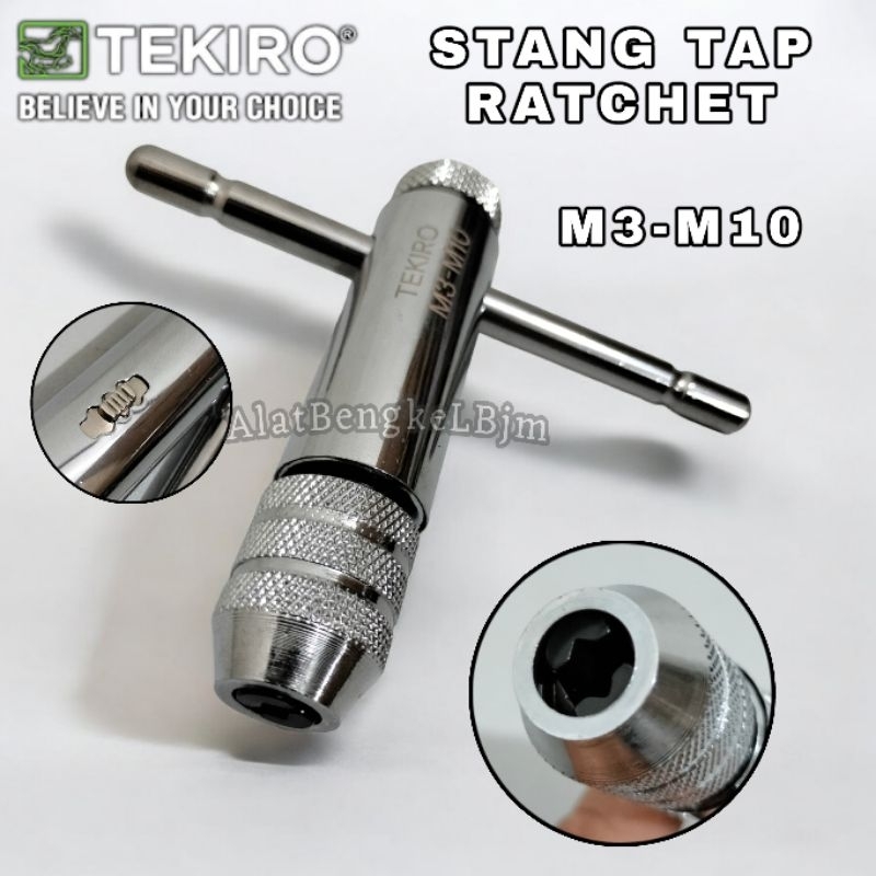 Jual STANG TAP RATCHET "TEKIRO" VARIAN SIZE || SETANG HAND TAP TYPE ...
