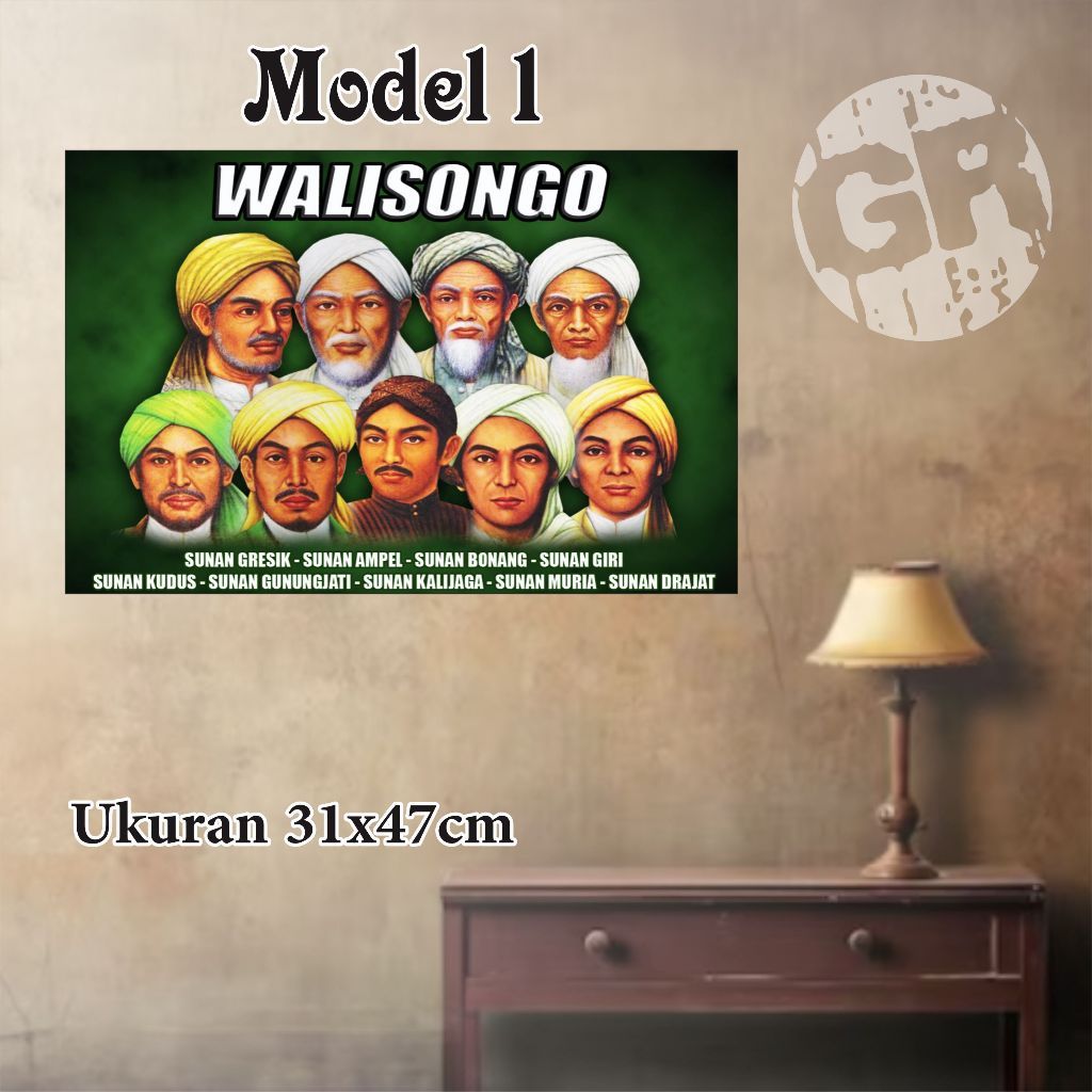 Jual POSTER POTO WALISONGO / HIASAN DINDING WALISONGO / POSTER ...