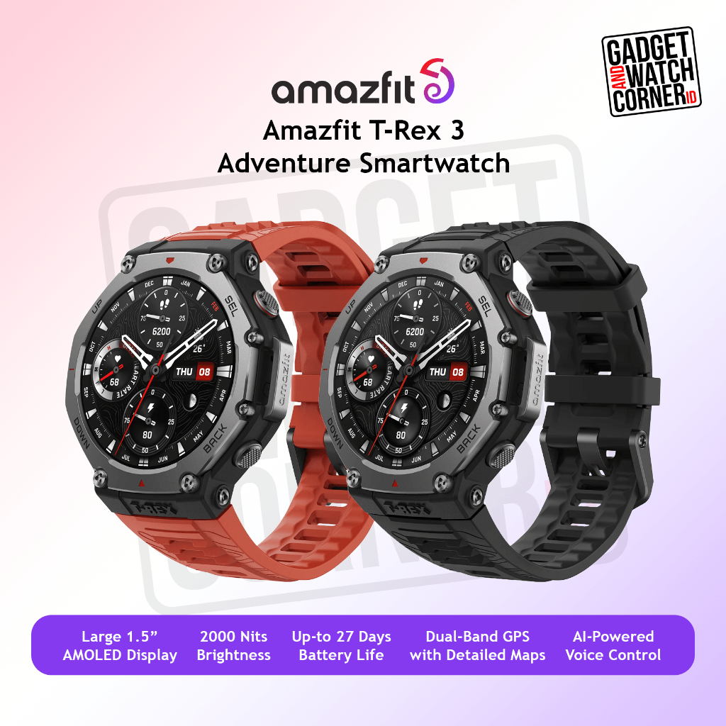 Jual Amazfit T-Rex TREX 3 Outdoor Sport Adventure Smart Watch Military Grade GPS | Shopee Indonesia