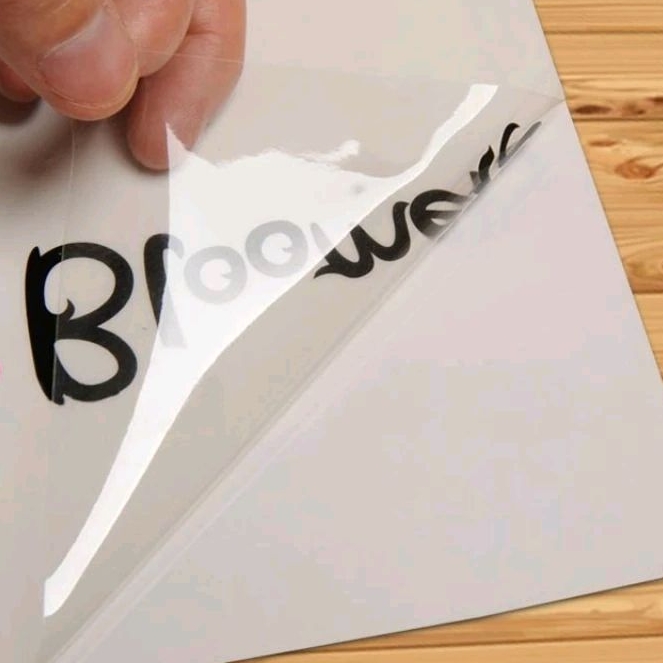 Jual 1 HARI JADI COD PRINTING STIKER BENING TRANSPARAN LARGE FORMAT METERAN UNTUK BRANDING ...