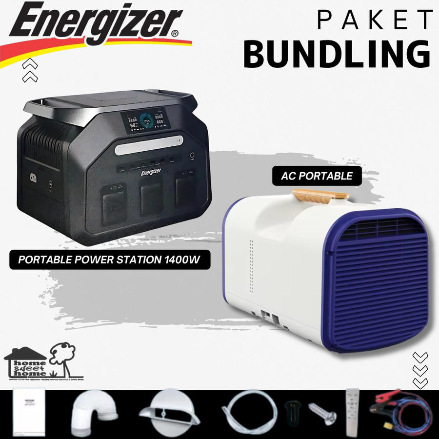 Jual Paket Bundling Energizer Portable Power Station 1400W + AC ...