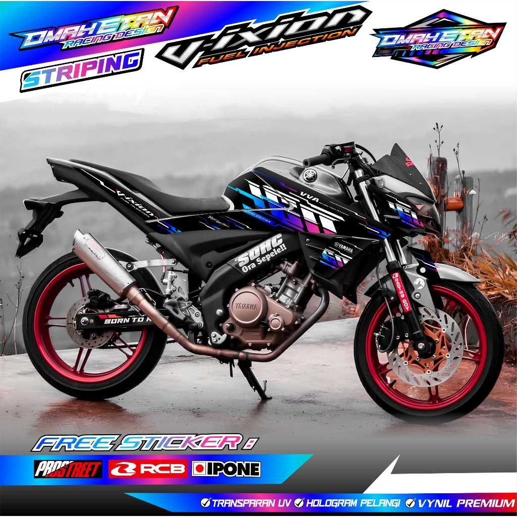 Jual STRIPING VARIASI YAMAHA VIXION R - 150 VIETNAM STYLE / STICKER ...