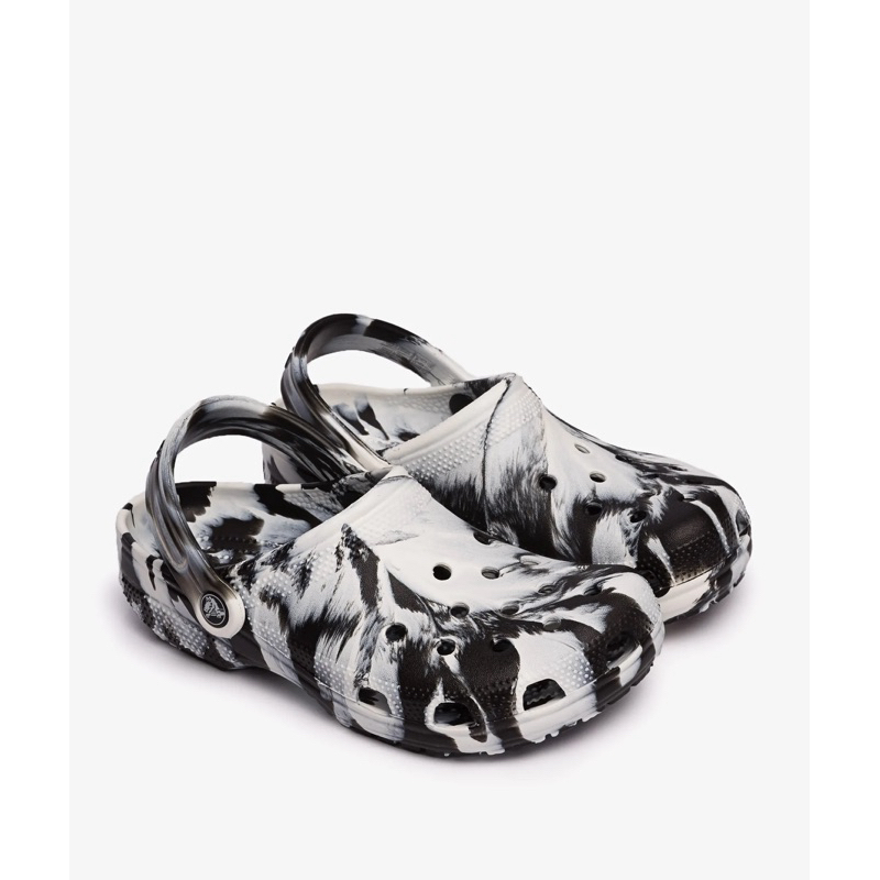 Jual crocs marble white & black | Shopee Indonesia