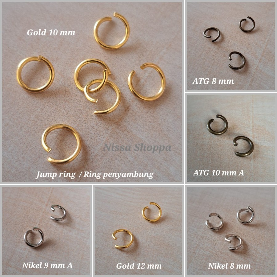 Jual Jump ring / Ring besi / Ring O / Ring penyambung gantungan kunci ...
