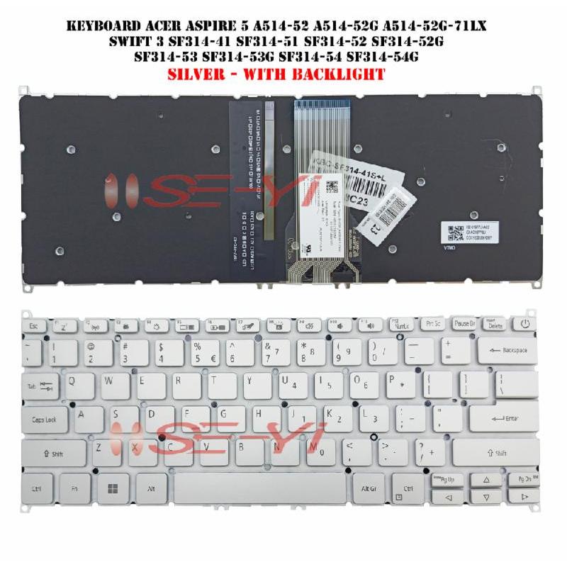 Jual Keyboard Acer Swift 3 SF314-41 SF314-51 SF314-52 SF314-52G SF314 ...
