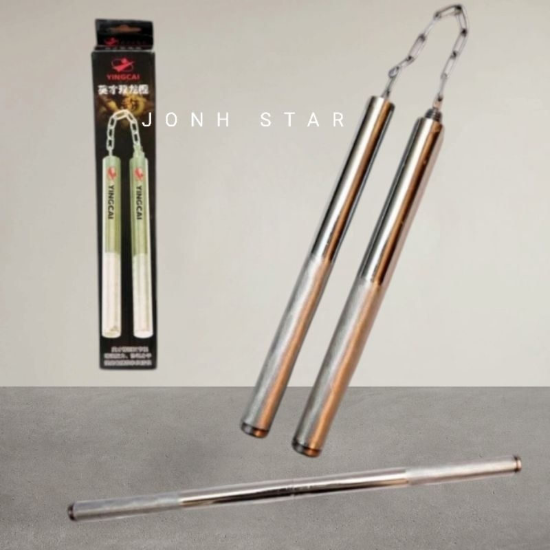 Jual DOUBLE STICK BESI / NUNCHAKU BESI ORIGINAL | Shopee Indonesia