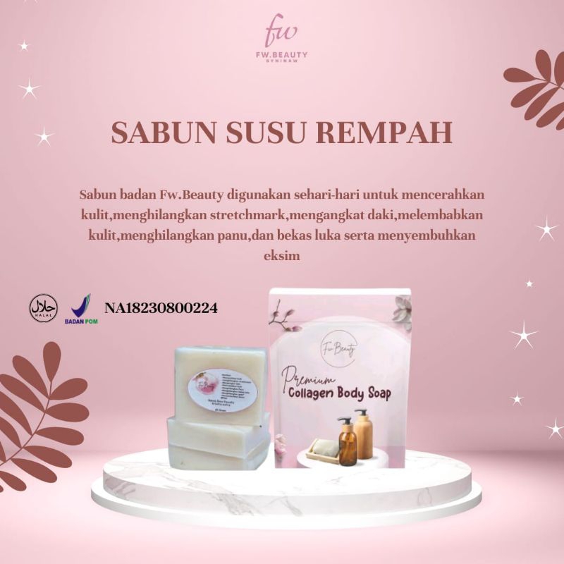 Jual ORI 100% Sabun badan FW BEAUTY (FREE Jaring sabun) | Shopee Indonesia