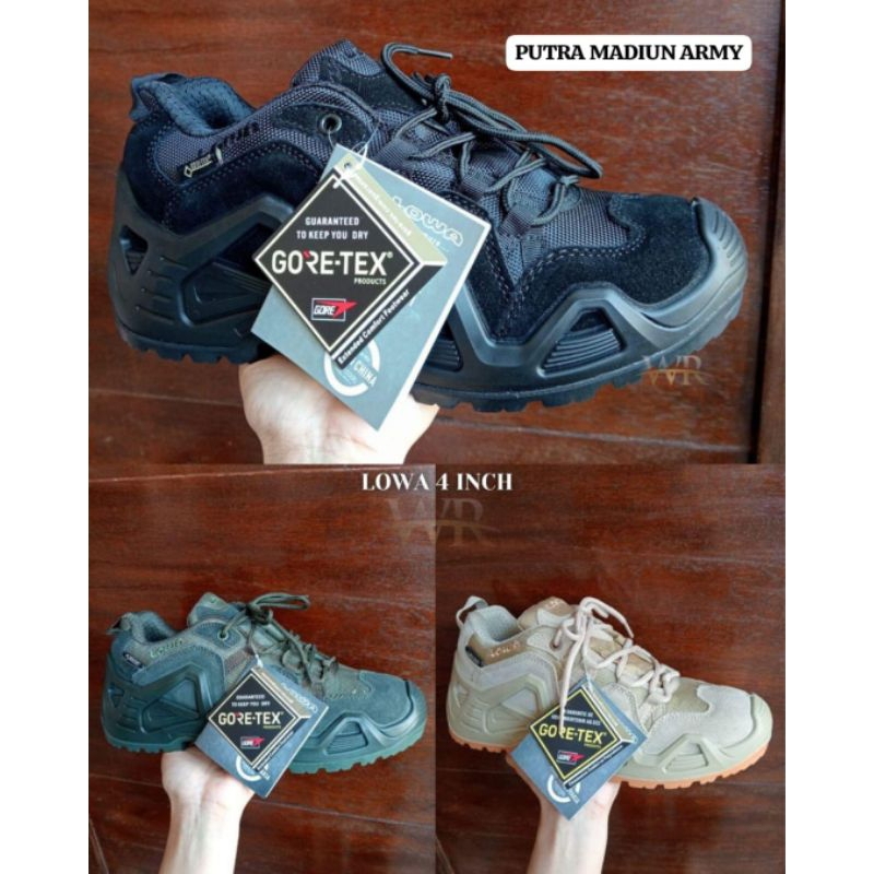 Jual Sepatu Lowa Tactical / sepatu lowa 4 inchi / sepatu lowa 4.0 Low ...