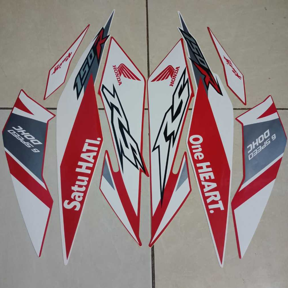 Jual stiker striping honda sonic rs 150r 2018 2019 merah lis body ...