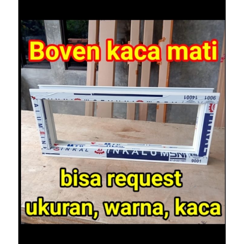 Jual jendela aluminium 40x80 Boven kaca mati | Shopee Indonesia