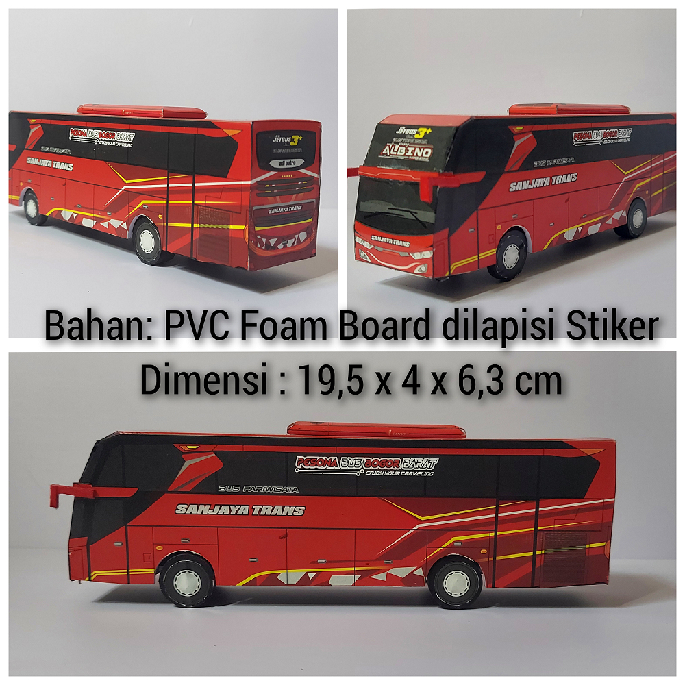 Jual Miniatur Bus Sanjaya Trans Albino | Shopee Indonesia