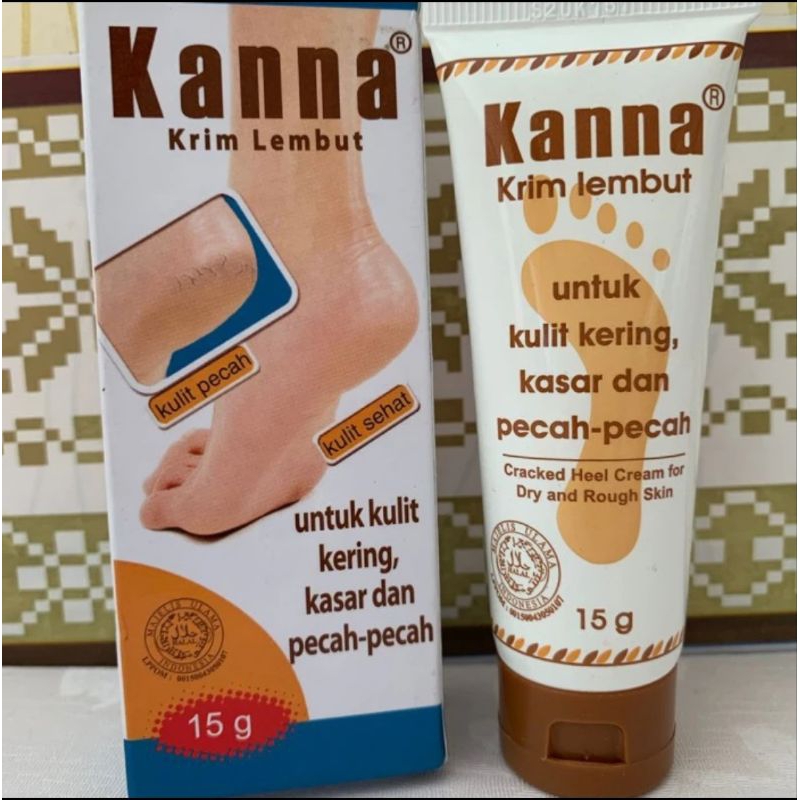 Jual Kanna Cream Kaki 15gr Kana Krim Lembut Kaki Kering Pecah Pecah ...