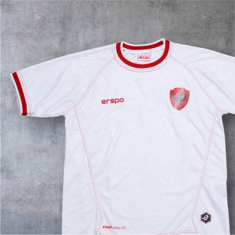 Jual BAJU KAOS JERSEY BOLA TIMNAS INDONESIA AWAY ERSPO 2024 2025 LOGO GARUDA PLAT KARET SINTETIS ...