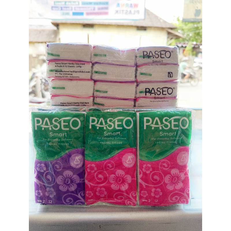 Jual Tisu Paseo Smart Kecil 12 Sheets 2 Ply isi 6 Pack | Shopee Indonesia