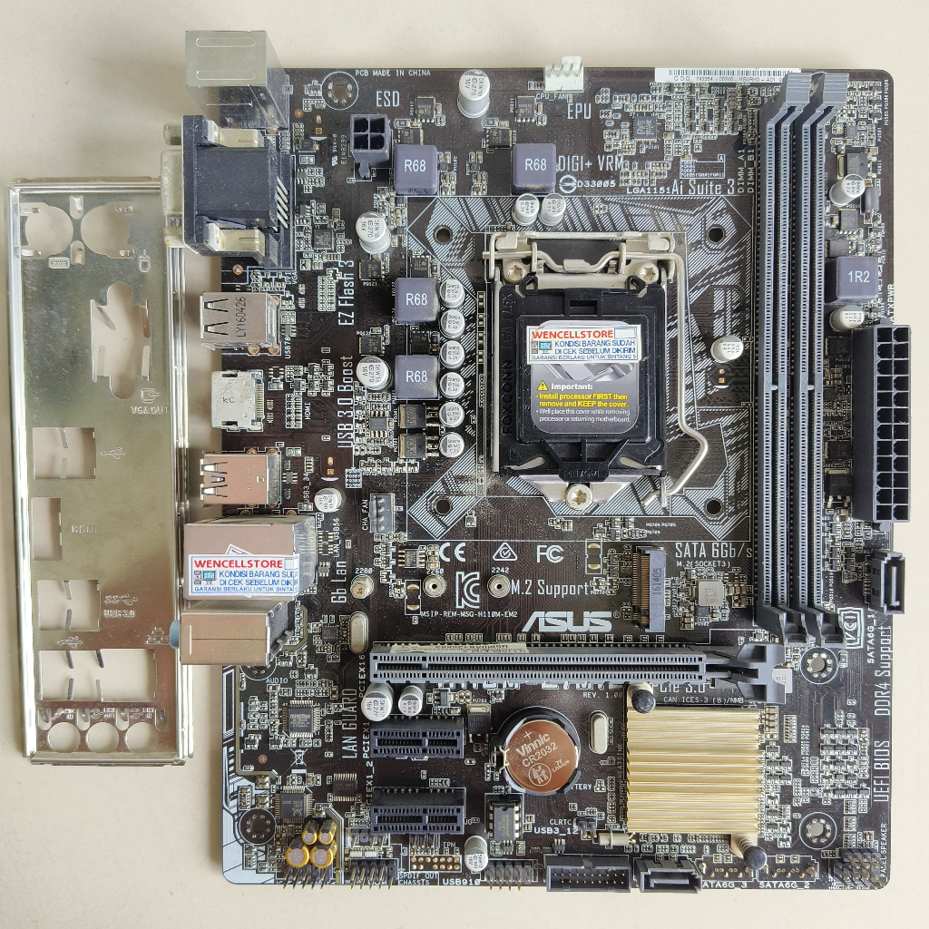 Jual MOTHERBOARD ASUS ASUS H110M-E/M.2 LGA 1151 DDR4 GEN6 & GEN7 | Shopee Indonesia
