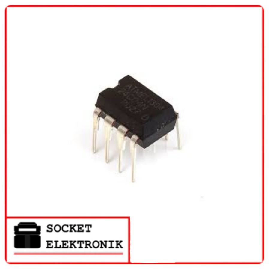 Jual IC 24C04 EEPROM 4KBit 512Byte 8 Kaki | Shopee Indonesia