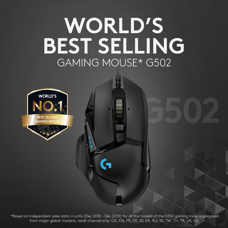 Jual Logitech G502 HERO High Performance Mouse Gaming Wired RGB | Shopee Indonesia