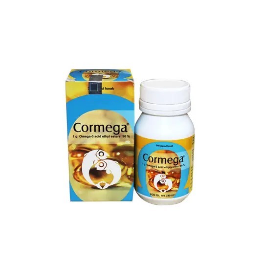 Jual CORMEGA KAPSUL MINYAK IKAN OMEGA 3 - PENURUN LEMAK DARAH - BOTOL ...