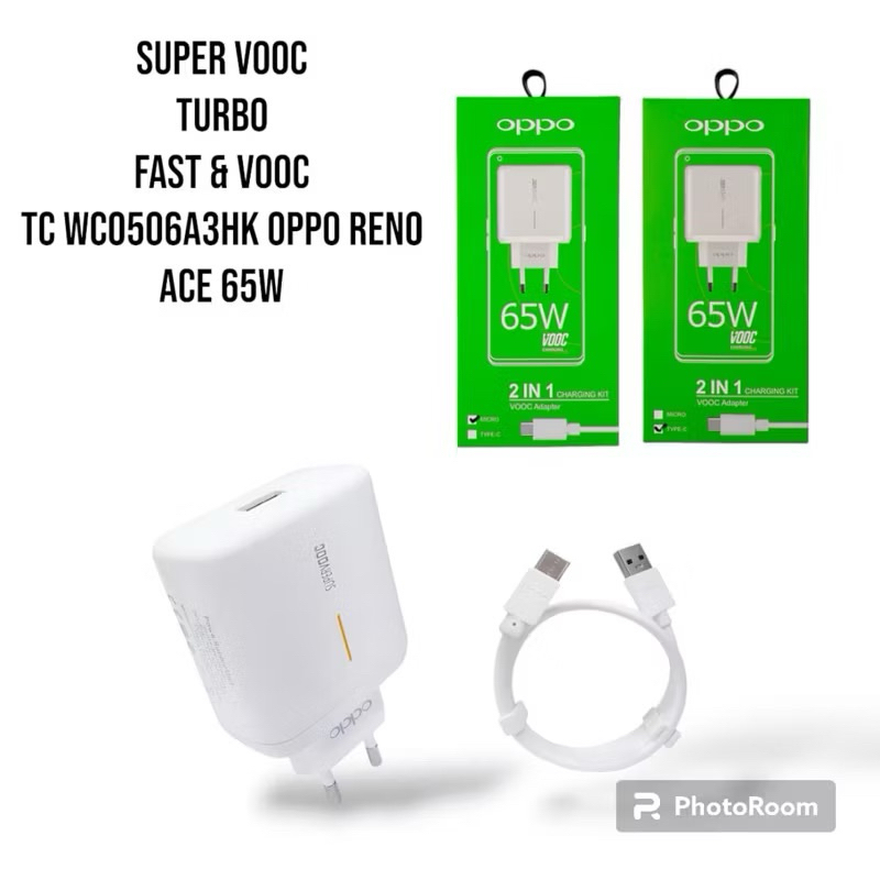 Jual Power Charger OPPO 65W Micro / Type-C Super VOOC Quick Charge ...