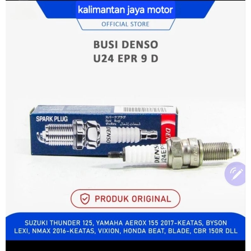 Jual BUSI DENSO U24EPR9 Original 100% ( karisma, suprax 125,satria f150 ...