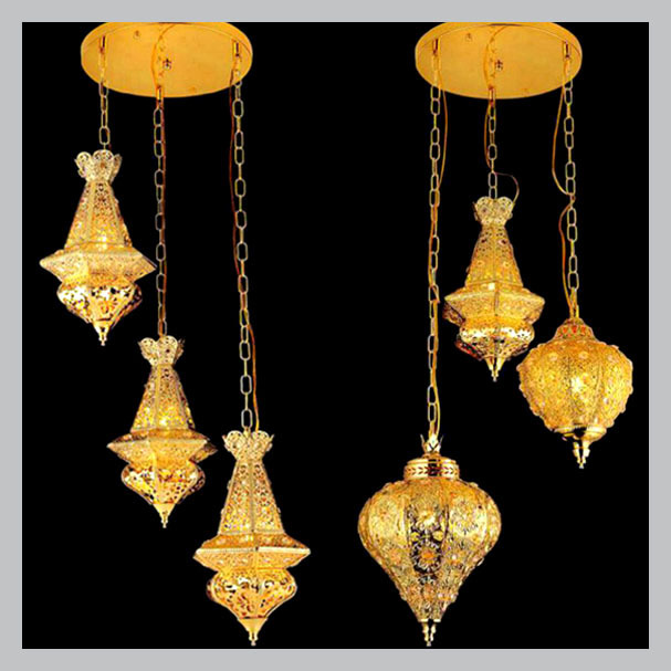 Jual Lampu Hias Gantung Plafon susun 3 arabic Turki Maroko Masjid ...