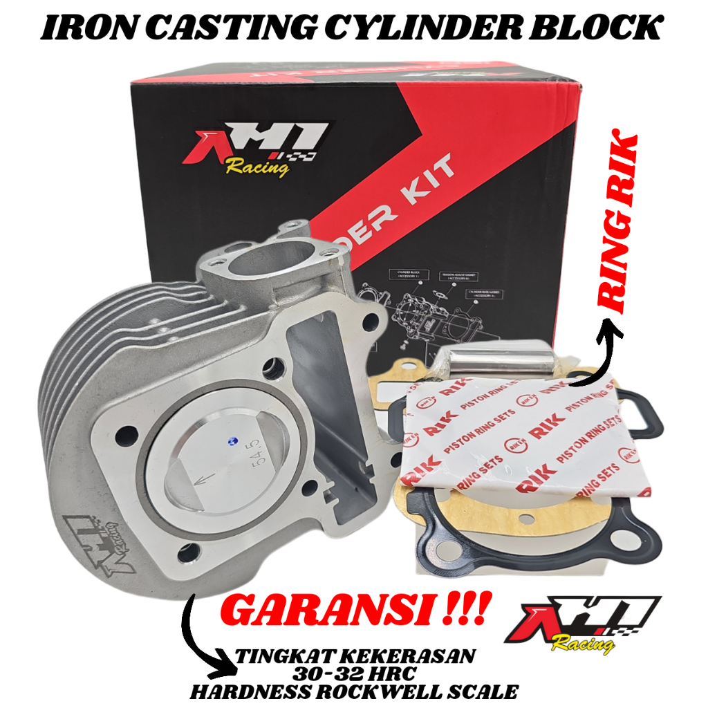 Jual (BISA COD) BORING BLOCK BLOK SEHER BORE UP BEAT SCOOPY SPACY KARBU 54.5 MM SUPER IRON ...