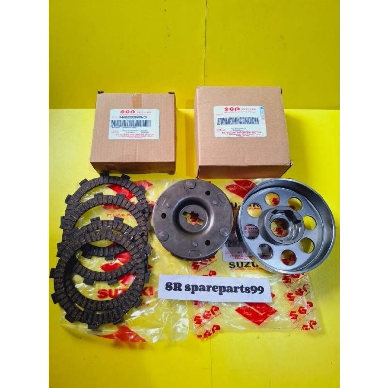 Jual mangkok ganda kopling+kampas ganda Assy&plat kampas kopling Suzuki smash 110 smash lama ...