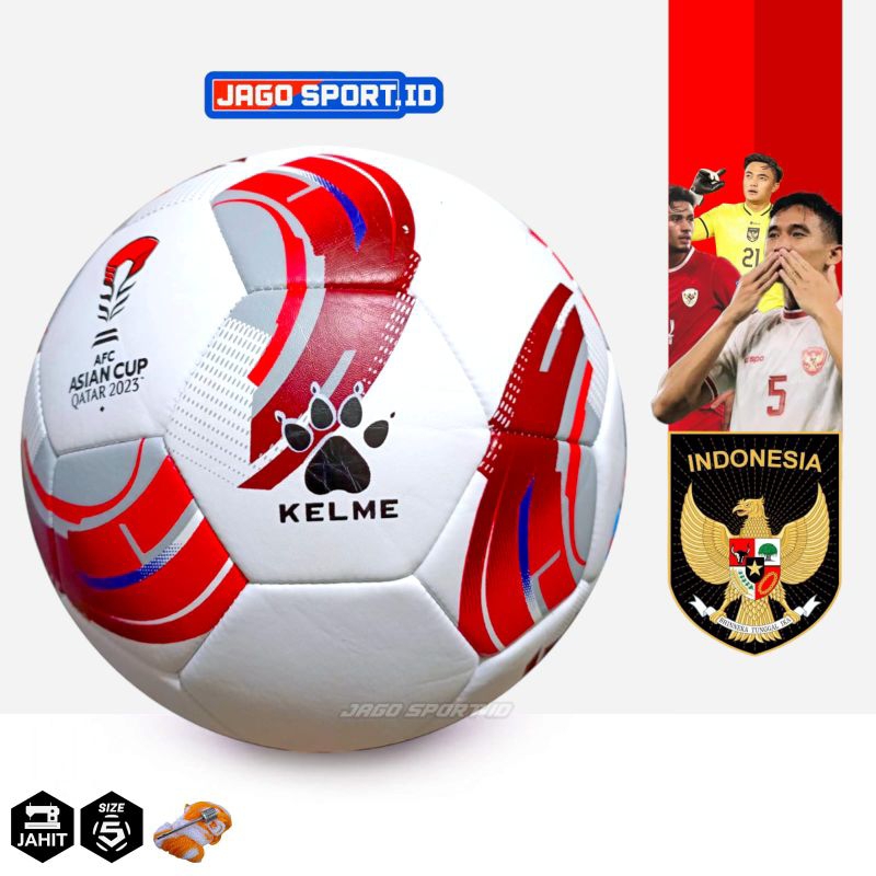Jual Bola Sepak Size 5 Kelme Vortex AC23 AFC Asian Cup Piala Asia Timnas Indonesia Sepakbola ...