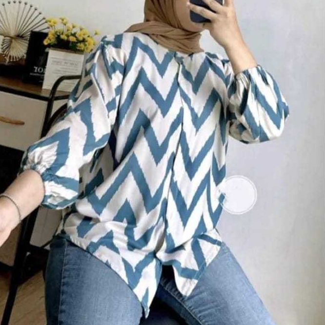 Jual Kemeja Wanita Terbaru Viral - Atasan Wanita Rayon Premium - Kemeja ...