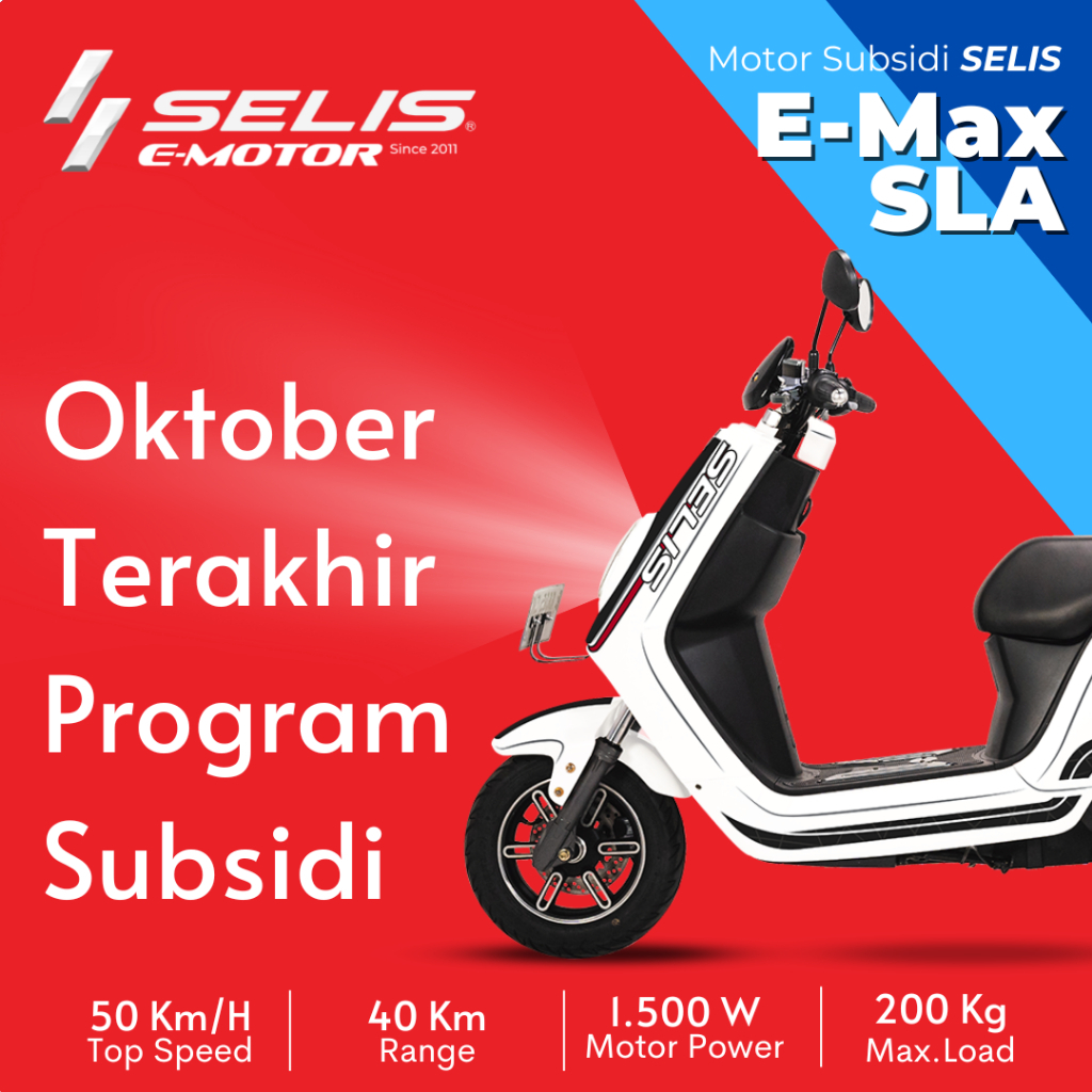 Jual SELIS Motor listrik Emax - Battery SLA - Jabodetabek | Shopee ...