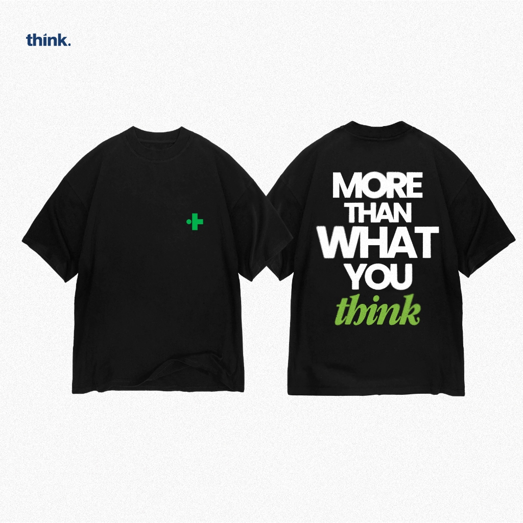 Jual KAOS T-SHIRT OVERSIZED BLACK COTTON COMBED 20S BY INFINITHINK | Shopee Indonesia