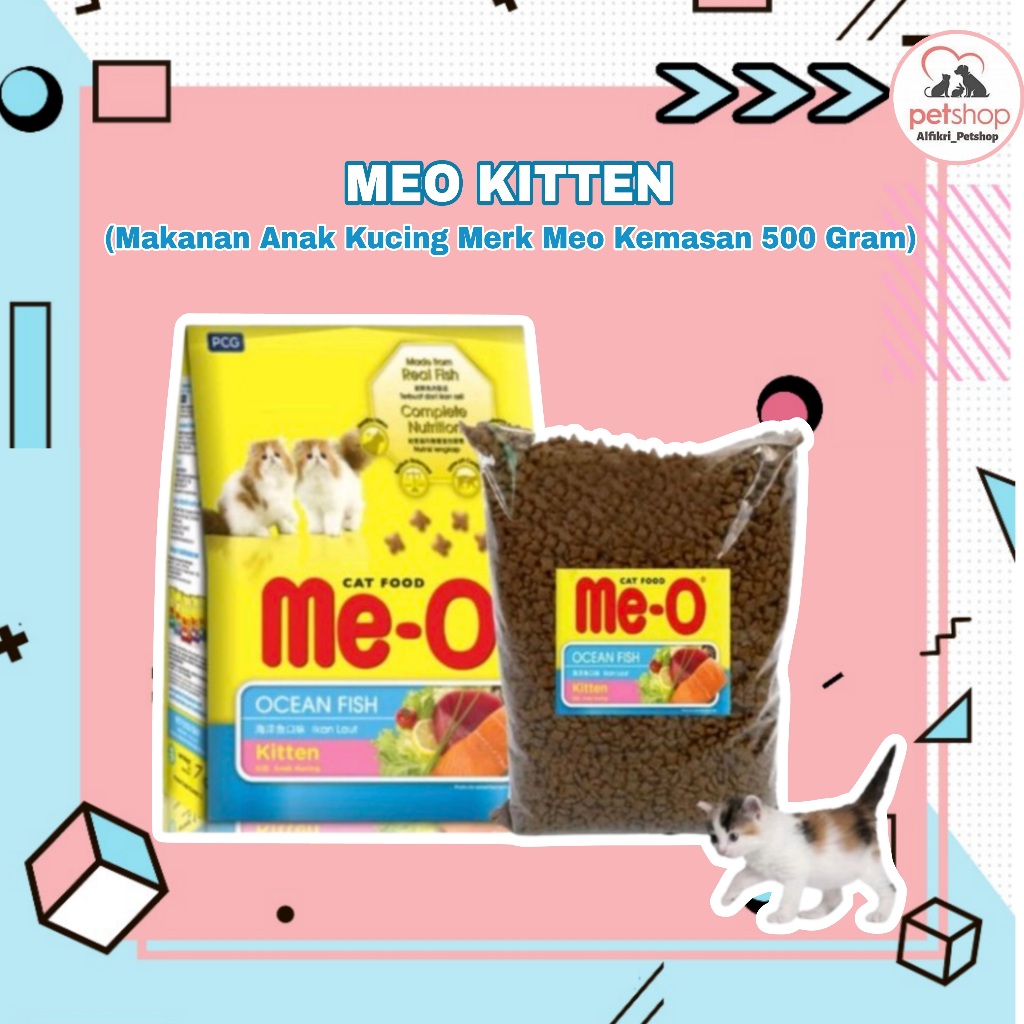 Jual ME-O KITTEN Ocean Fish 500gr - Makanan kering anak kucing MEO ...