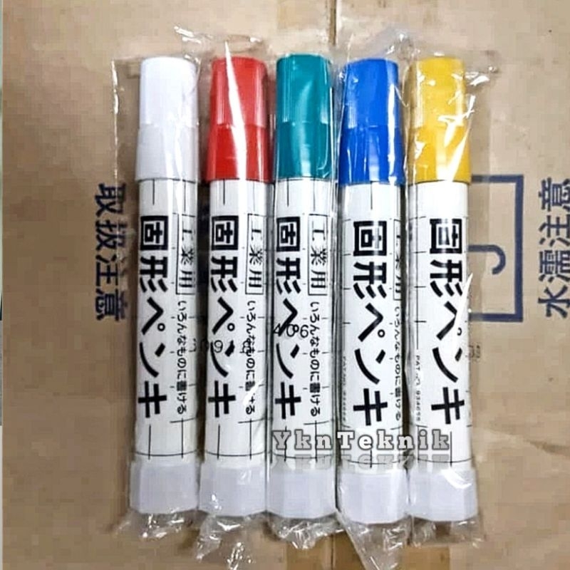 Jual Solid Steel Marker Spidol SAKURA Warna Putih Kuning Merah Biru ...