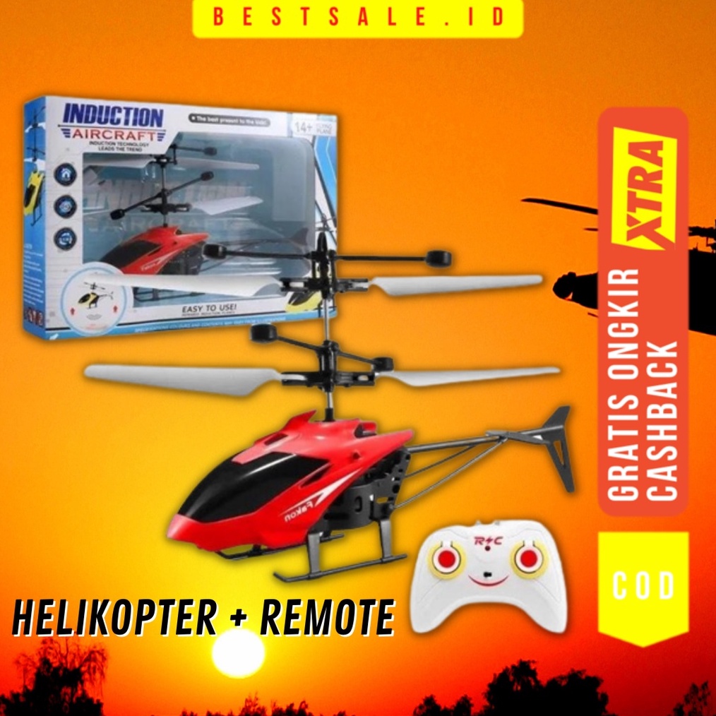 Jual Gratis Ongkir Bunn Mainan Helikopter RC Mini Helicopter RC Sensor ...